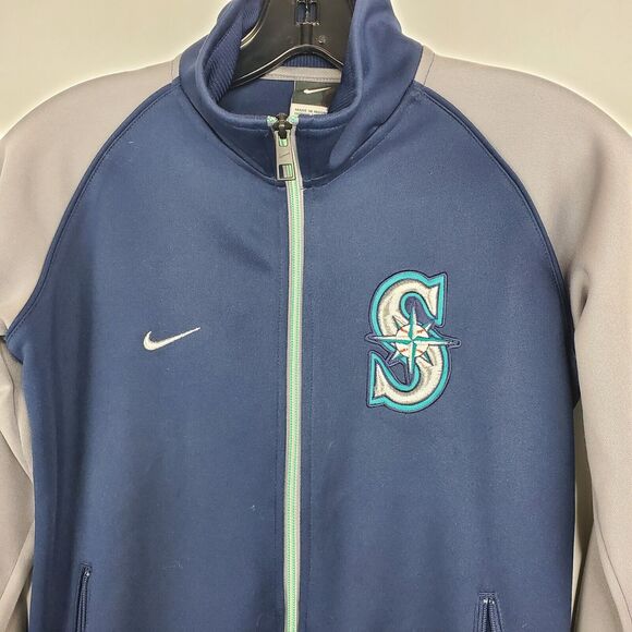 Nike | Jackets & Coats | Seattle Mariners Jacket Women Small Blue Big S ...